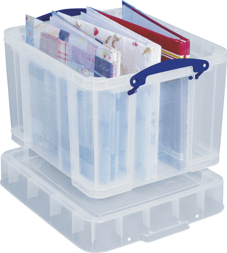 Really Useful Box Aufbewahrungsbox 35,0 l transparent 48,0 x 39,0 x 34,5 cm >> büroshop24