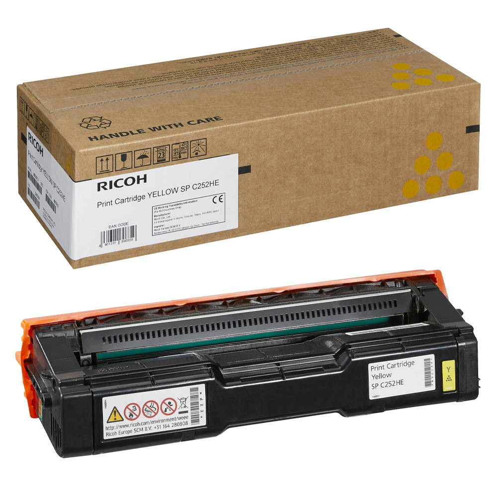 RICOH Type SP C252HE gelb Toner >> büroshop24