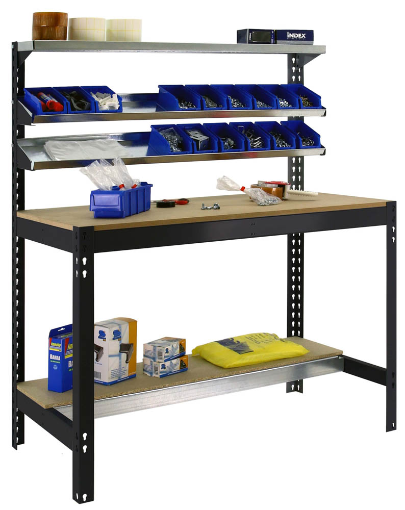 Simonrack Werkbank SIMONWORK BT1 anthrazit 121,0 x 61,0 x 144,5 cm >> büroshop24