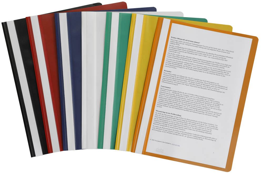 Schnellhefter - Pappe oder Plastik