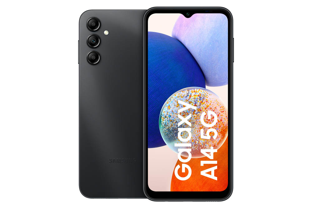 SAMSUNG Galaxy A14 5G Dual-SIM-Smartphone schwarz 64 GB >> büroshop24